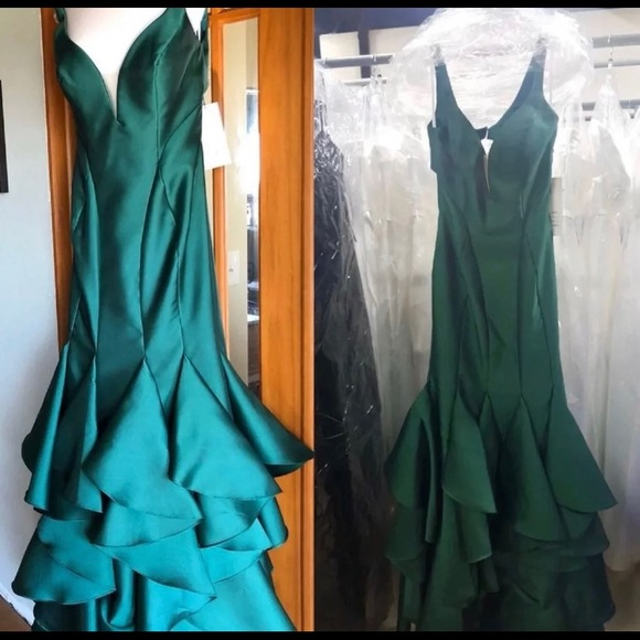 Alyce Paris | Dresses | New Alyce Paris Mermaid Green Dress | Poshmark